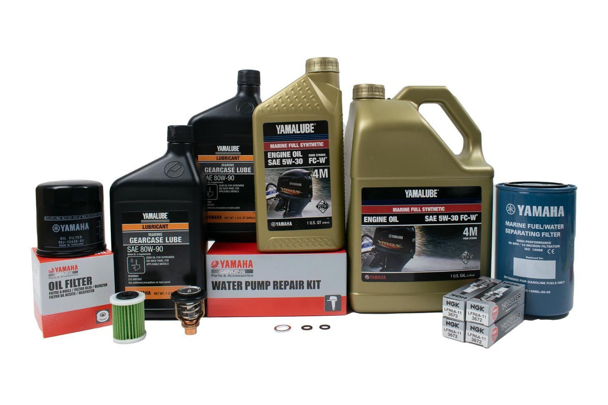 Yamaha 300 Hour Service Maintenance Kit - Yamalube 5W-30 Synthetic ...
