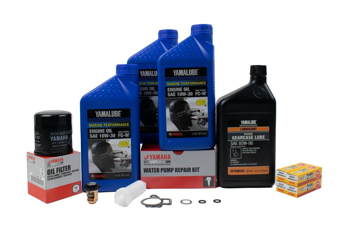 Yamaha 300 Hour Service Maintenance Kit - Yamalube 10W-30 - F40 - 2000 ...