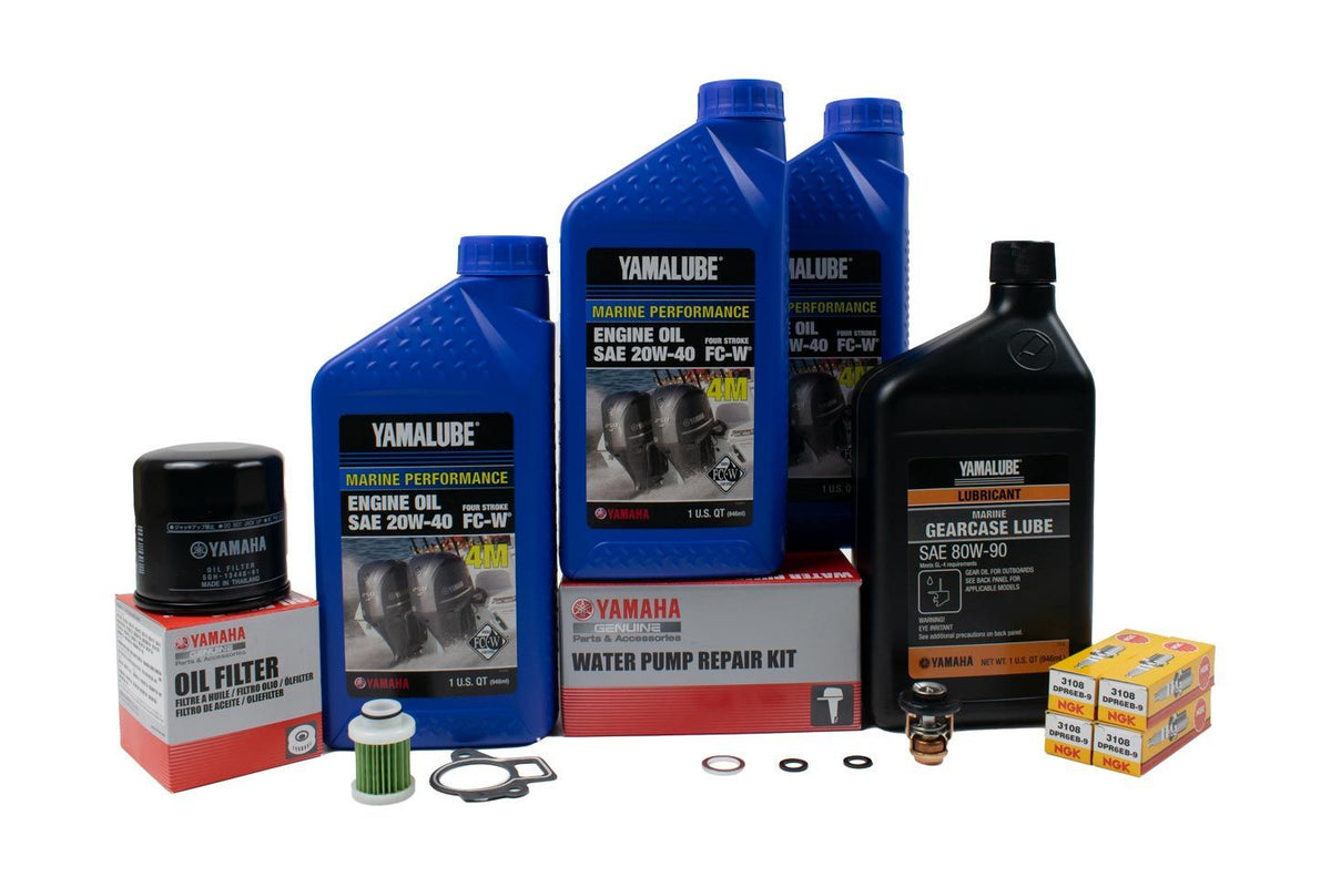 Yamaha 300 Hour Service Maintenance Kit - Yamalube 20W-40 - F50 - 2021 ...