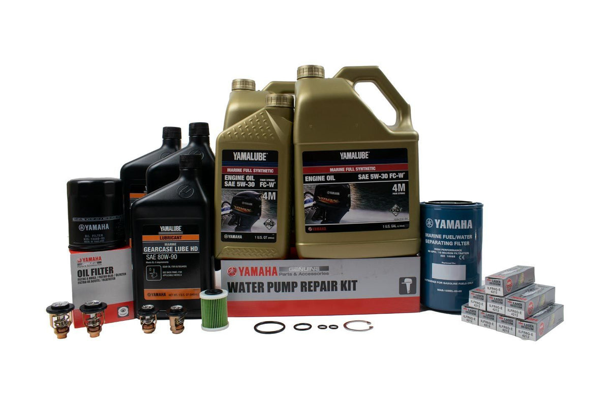 Yamaha 300 Hour Service Maintenance Kit - Yamalube 5W-30 Synthetic - X ...