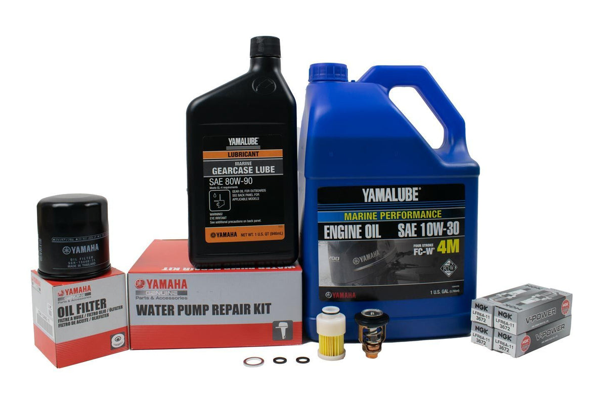 Yamaha 300 Hour Service Maintenance Kit W Yamalube 10W-30 F115 2002 ...