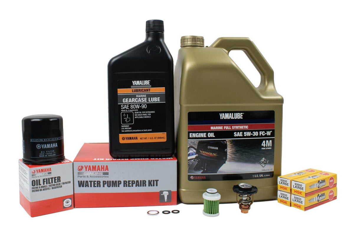 Yamaha 300 Hour Service Maintenance Kit - Yamalube 5W-30 Synthetic ...