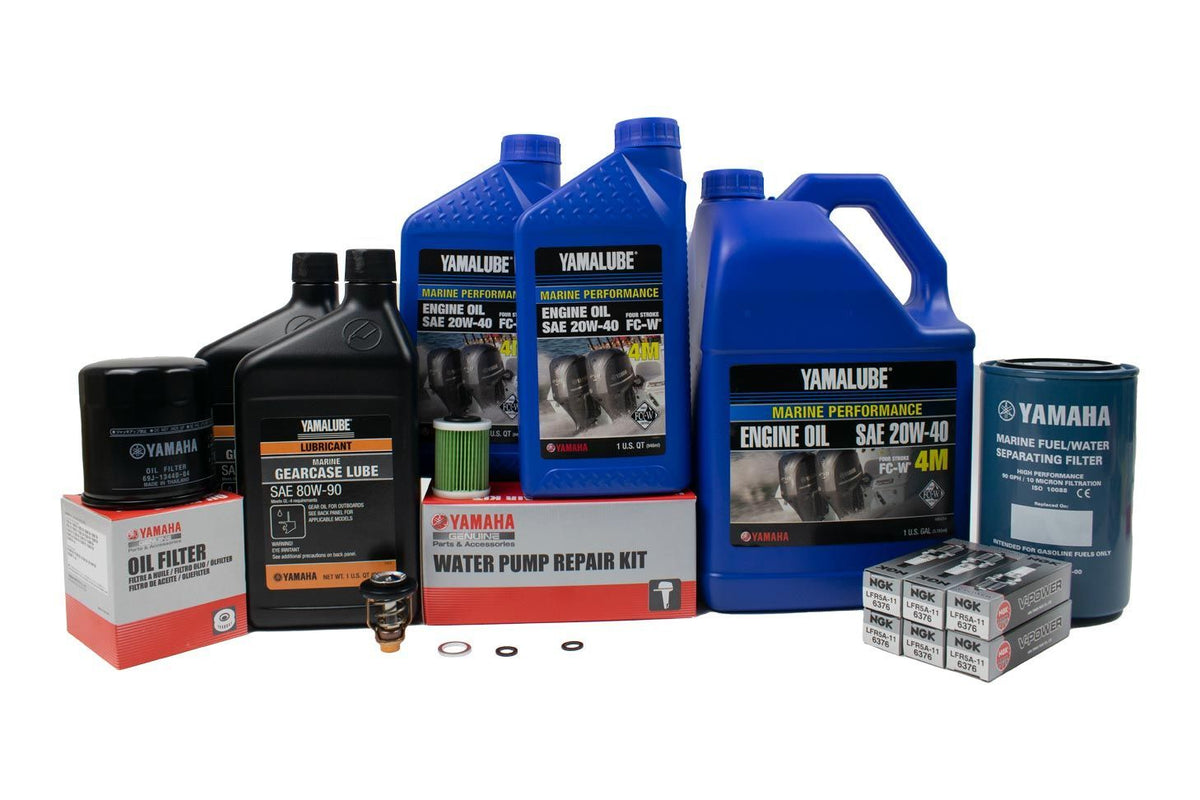 Yamaha 300 Hour Service Maintenance Kit W Yamalube 20W-40 F200 F225 3 ...
