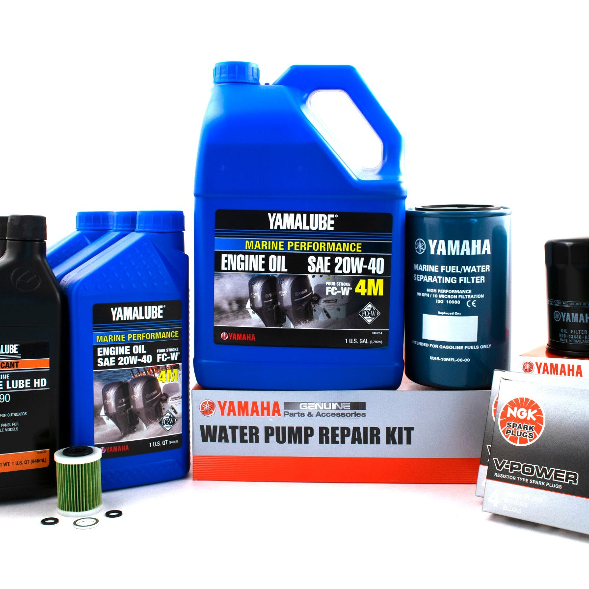Yamaha 100 Hour Service Maintenance Kit W Cooling Yamalube 20W-40 F350 ...