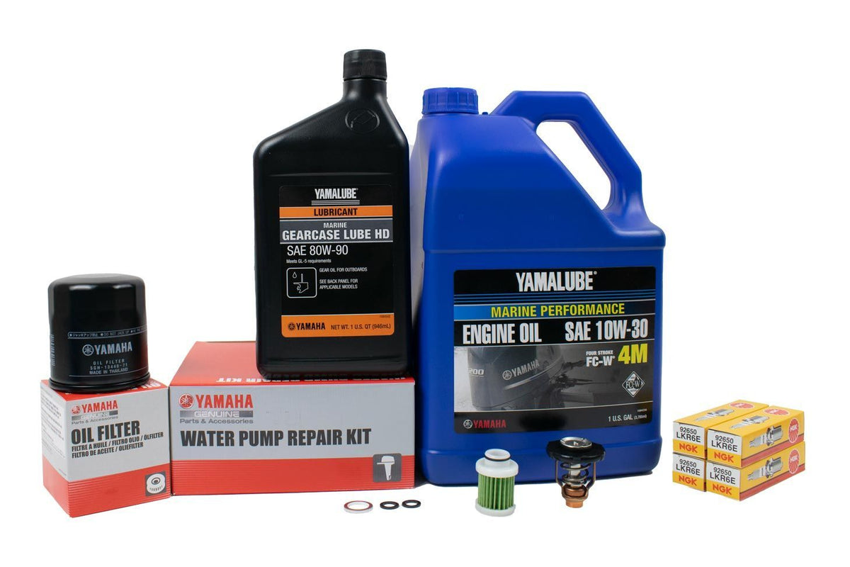 Yamaha 300 Hour Service Maintenance Kit With HD Gear Lube-Yamalube 10W ...