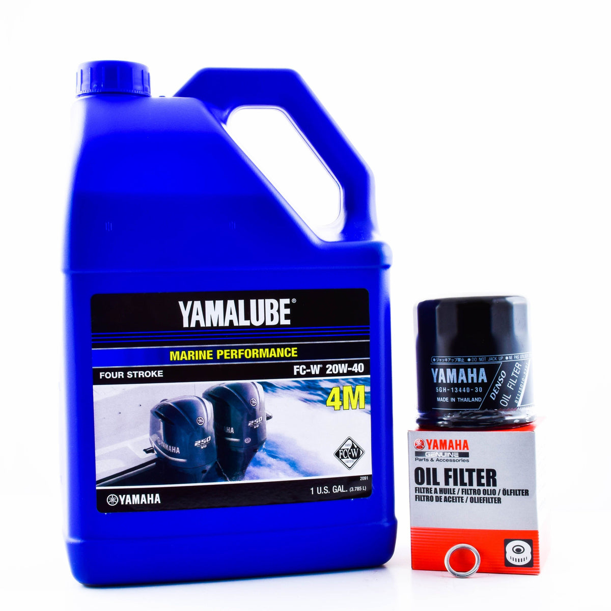 Yamaha Yamalube Oil Change Kit - 20W-40 - F75 F90 F100 – Yamaha Online ...