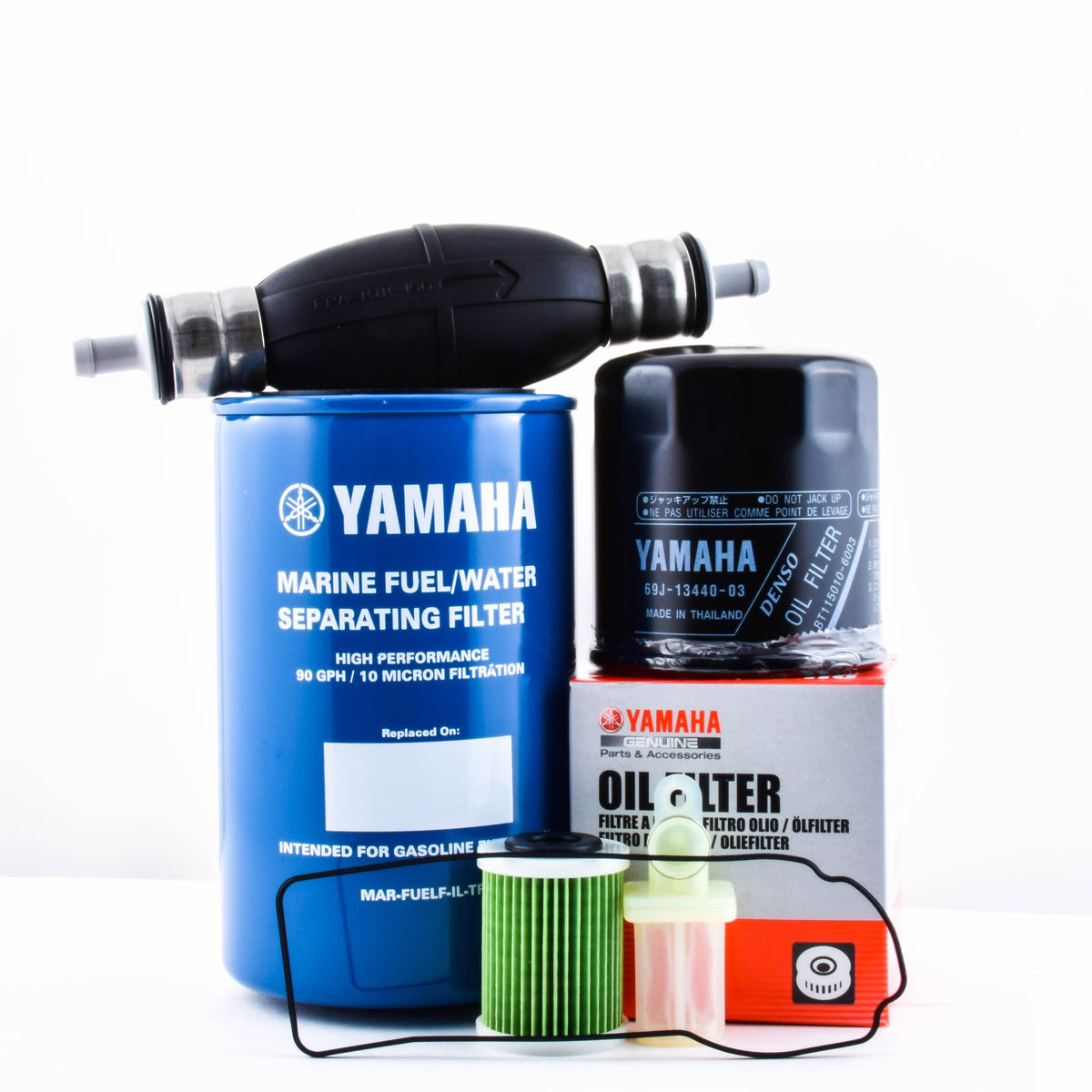 Yamaha Filter Kit with Primer Bulb Oil Fuel VST - F150 - 2006 & Newer ...