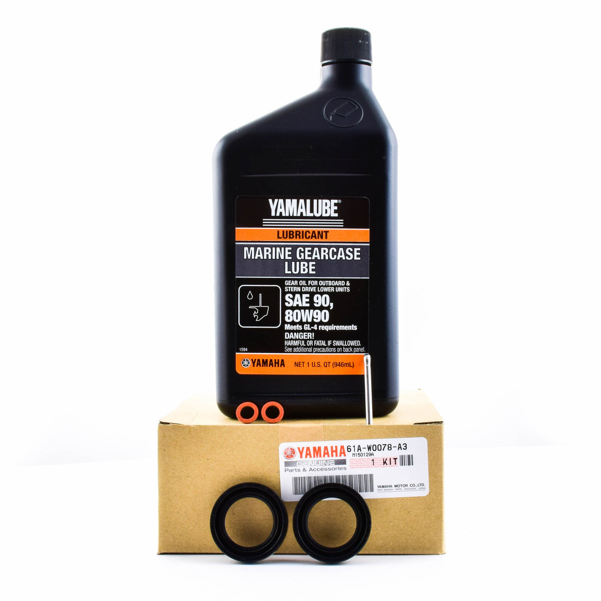 Yamaha Lower Unit Kit Water Pump Repair Gear Oil Without Pump - 2-Stro ...