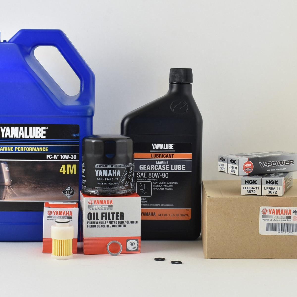 Yamaha 100 Hour Service Maintenance Kit W Cooling Yamalube 10W-30 F115 ...