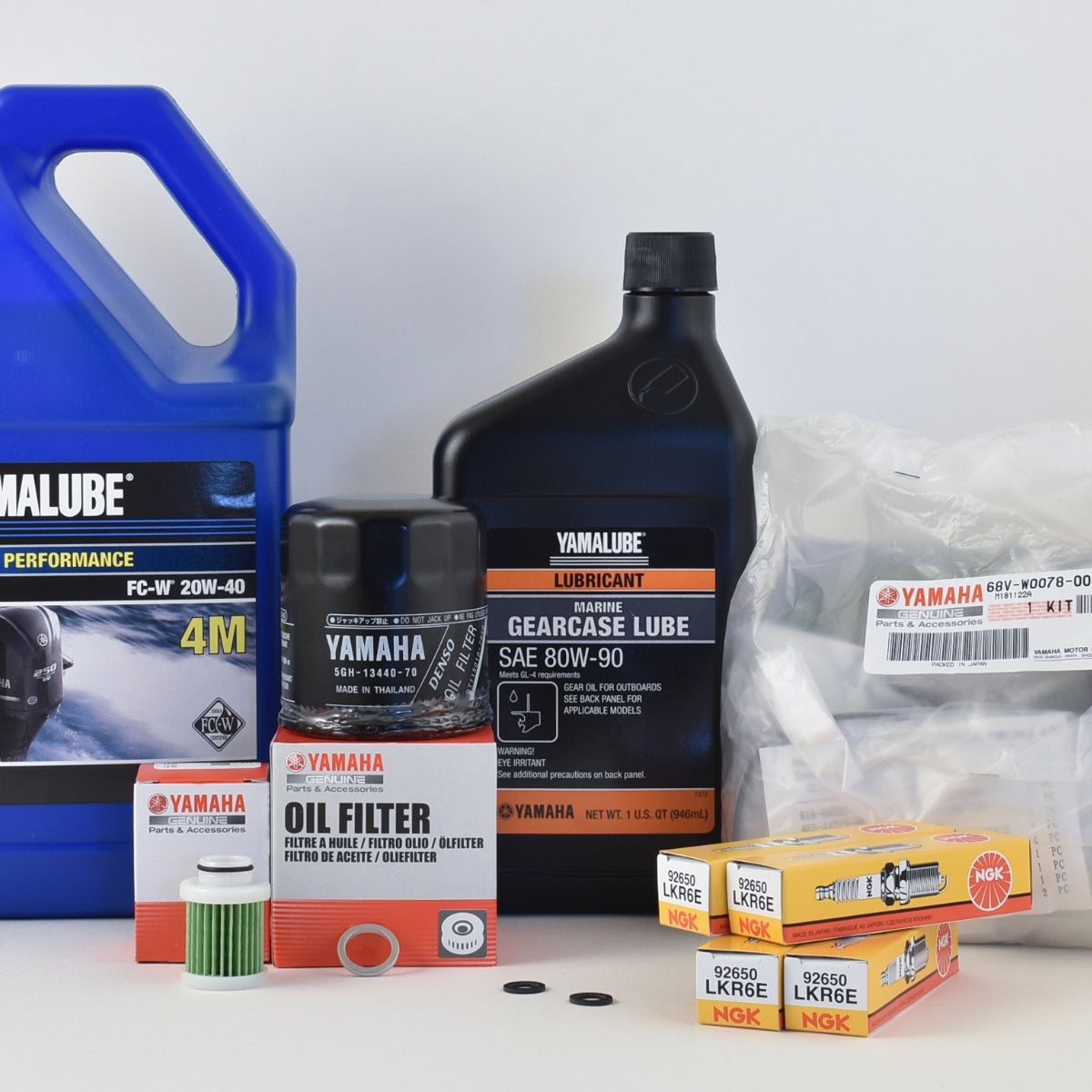 Yamaha 100 Hour Service Maintenance Kit W Cooling Yamalube 20W-40 F115 ...