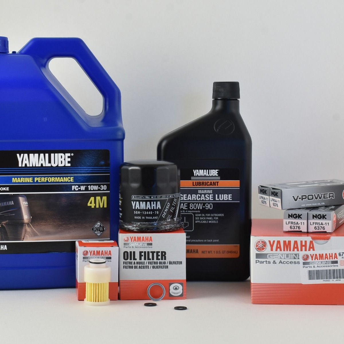Yamaha 100 Hour Service Maintenance Kit with Cooling - Yamalube 10W-30 ...