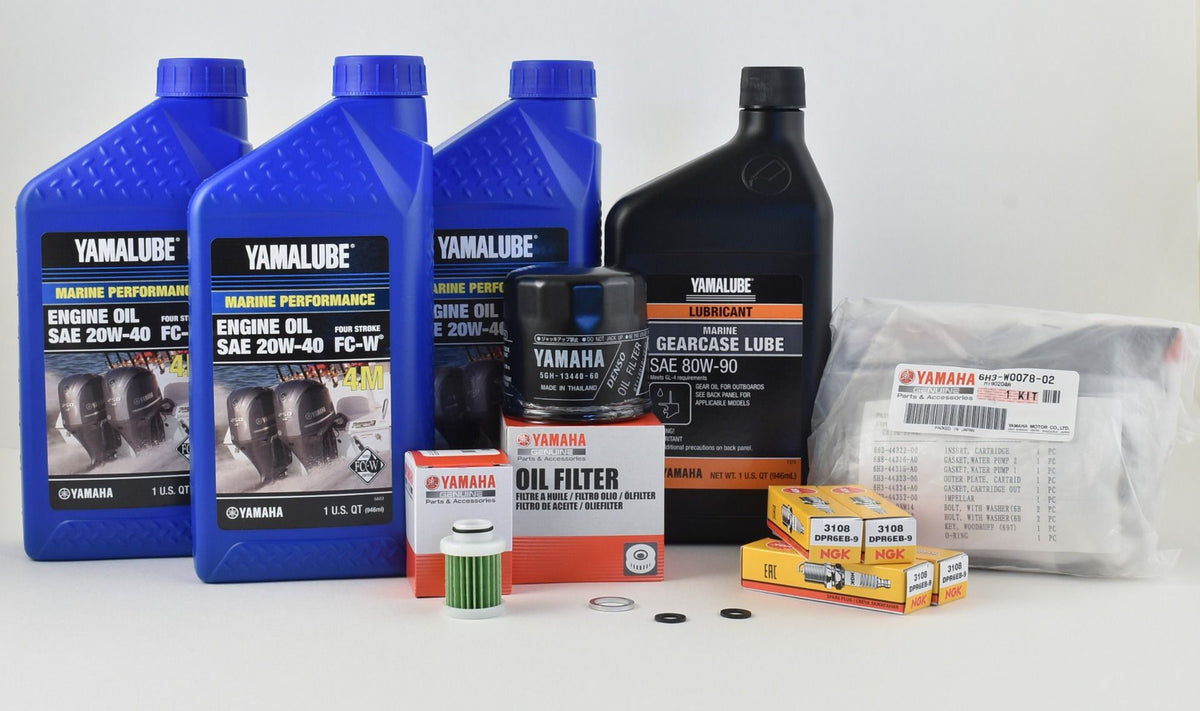 Yamaha 100 Hour Service Maintenance Kit W Cooling Yamalube 20W-40 T60 ...