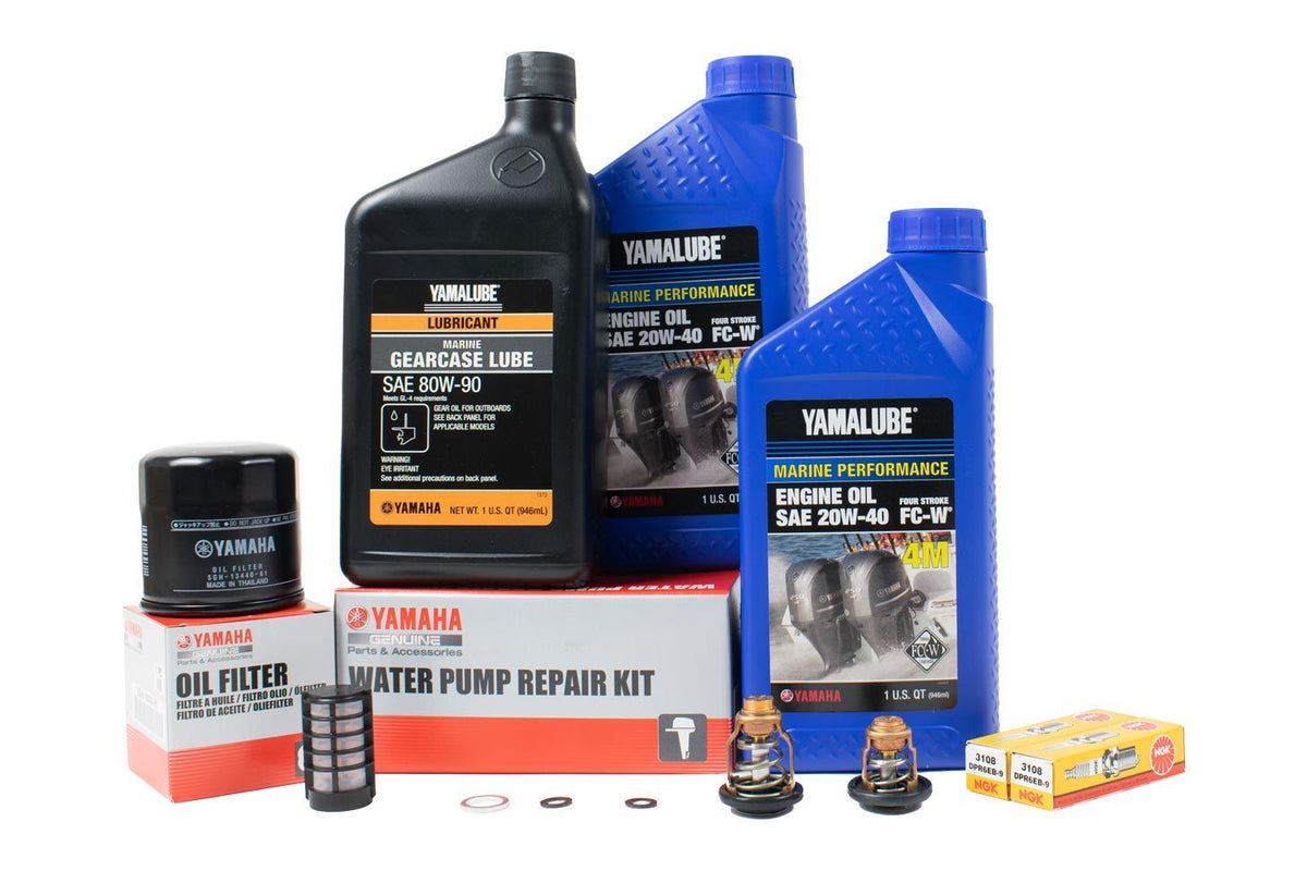 Yamaha 300 Hour Service Maintenance Kit - Yamalube 20W-40 - T25C - 201 ...